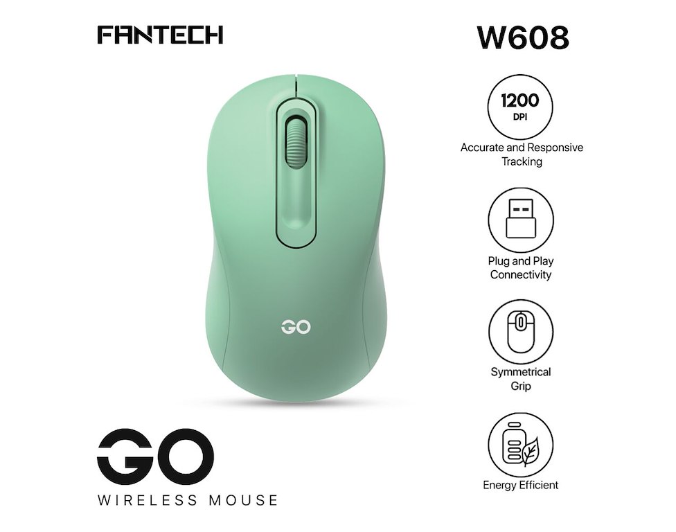 Mis Wireless Fantech W608 GO zeleni