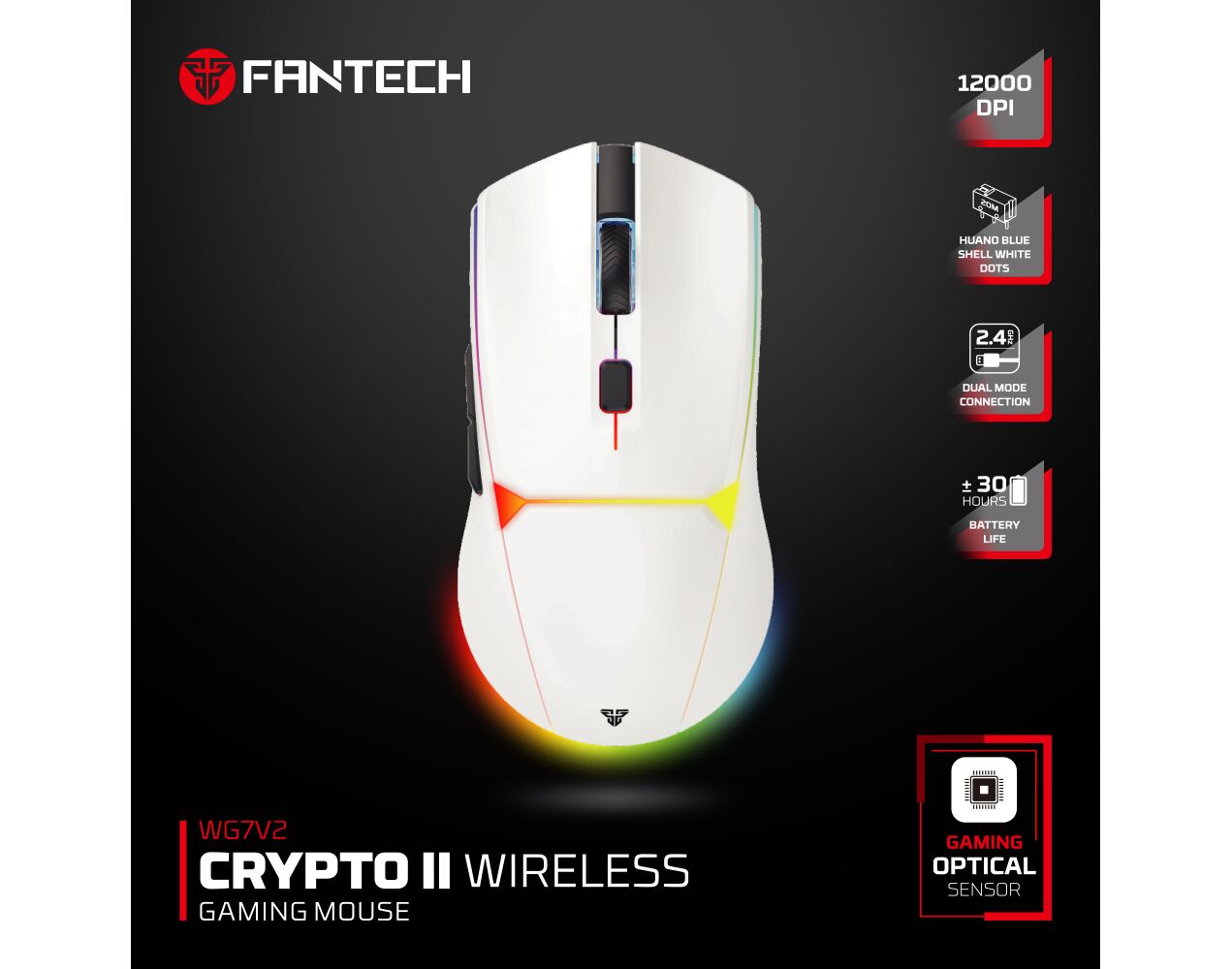 Mis Wireless Gaming Fantech WG7V2 Crypto II beli