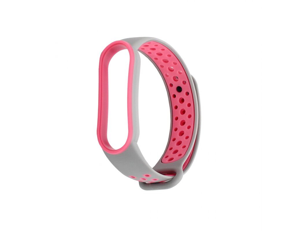 Narukvica - smart watch Xiaomi Mi Band M5/M6 siva pink