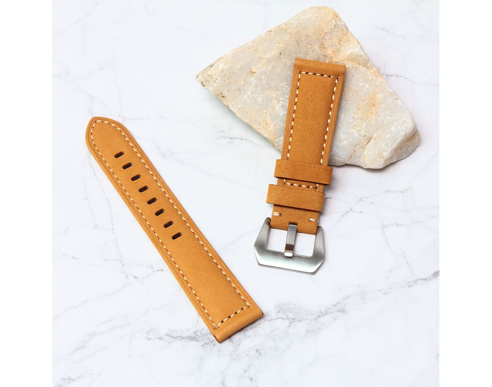 Narukvica elegant kozna - smart watch 22mm svetlo braon