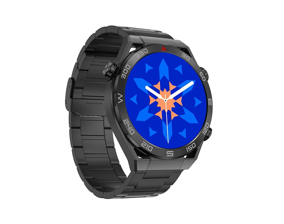 Smart Watch DT Ultramate crni (metalna i silikonska narukvica) (MS)