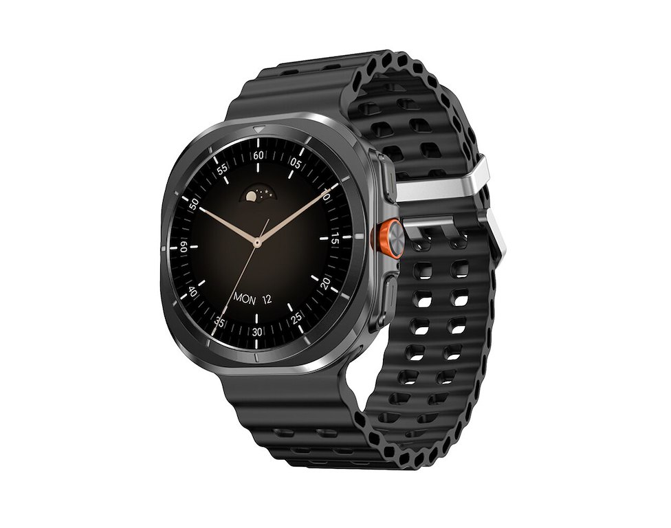 Smart watch DT WATCH ULTRA crni (crna silikonska narukvica) (MS)