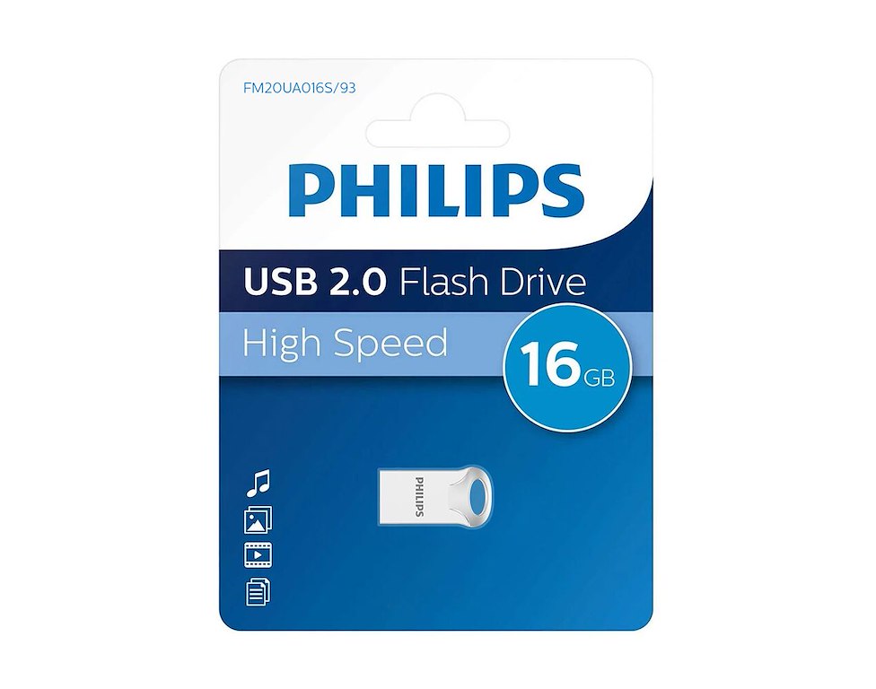 USB flash memorija Philips 2.0 16GB single port (FLP FM20UA016S/93) (MS)