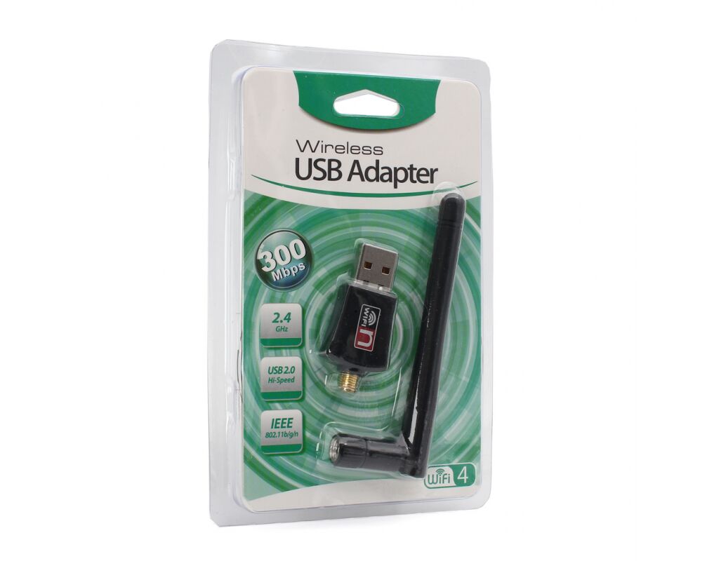 Wireless N adapter sa antenom USB 2.4GHz 5DB 300Mb JWD-U63