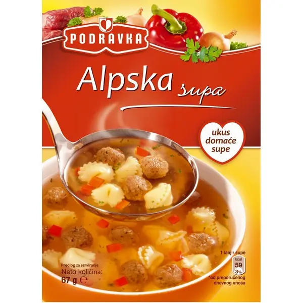 Podvarka Supa Alpska, 67g