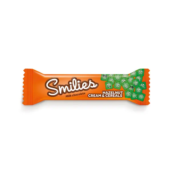 PL Bar Čokolada Smilies Hazelnut&Cereals, 25g