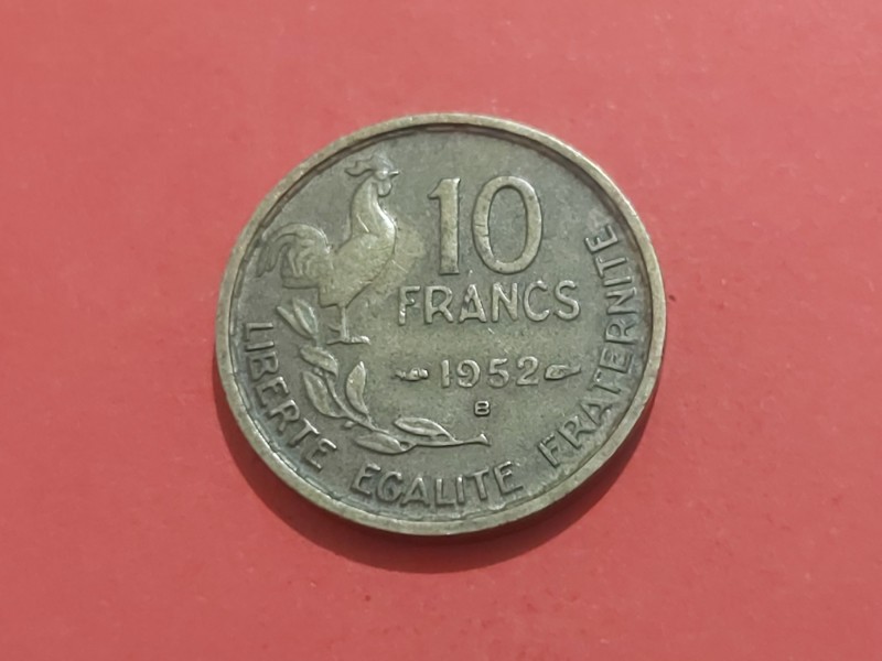 Francuska - 10 francs 1952 god