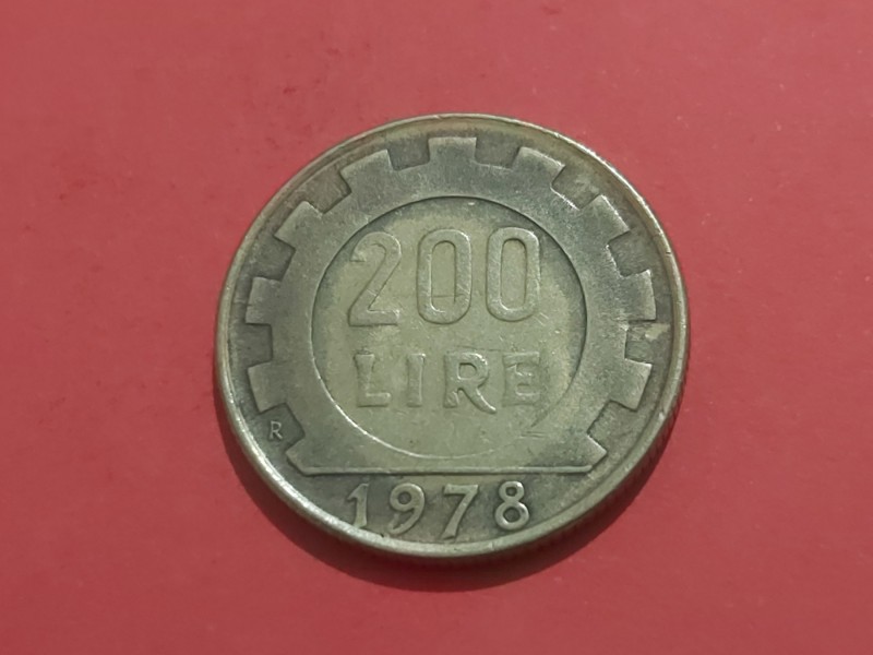 Italija - 200 lira 1978 god
