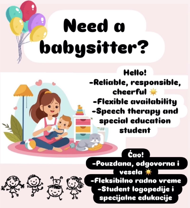 DADILJA - BABYSITTING SERVICE