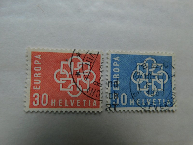ŠVAJCARSKA EUROPA 1959 KOMPLET SERIJA