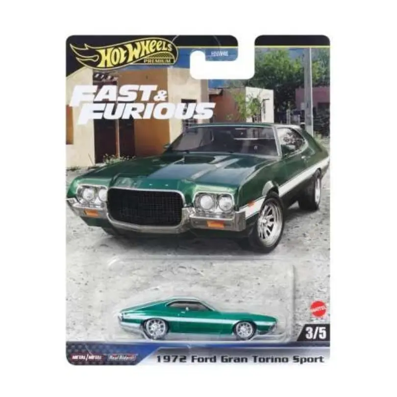 Ford Gran Torino Sport Green/White Stripe F&F 1972, 1:64