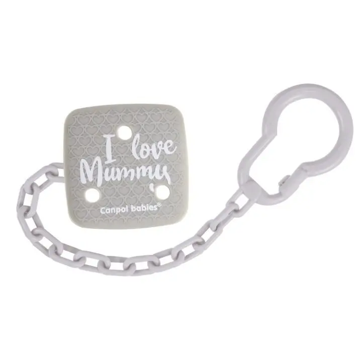Canpol Babies Lančić za varalicu I Love Mummy, Sivi