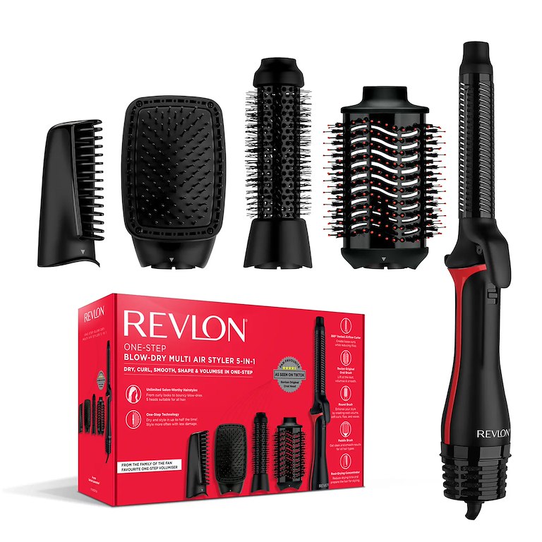 Revlon Stajler za kosu 5u1 One Step RVDR5371E, Crni