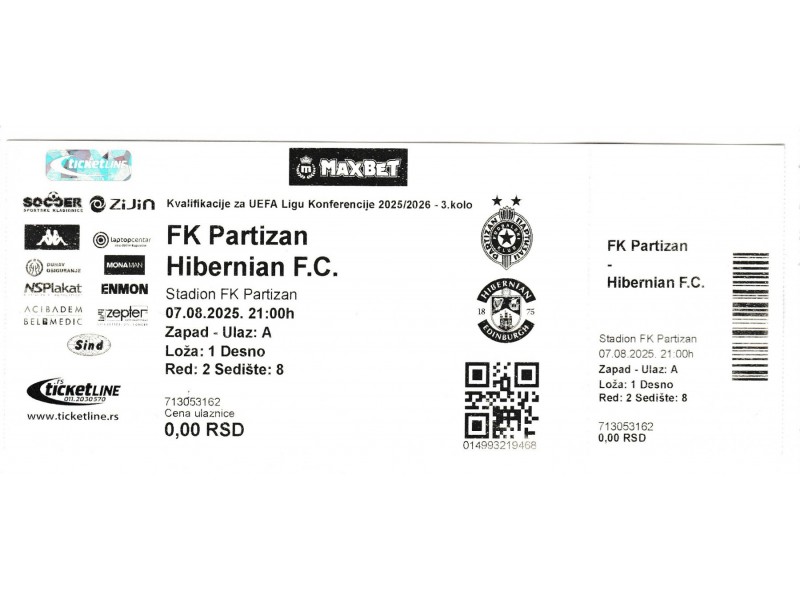 2025, PARTIZAN - HIBERNIAN! Liga konferencija.