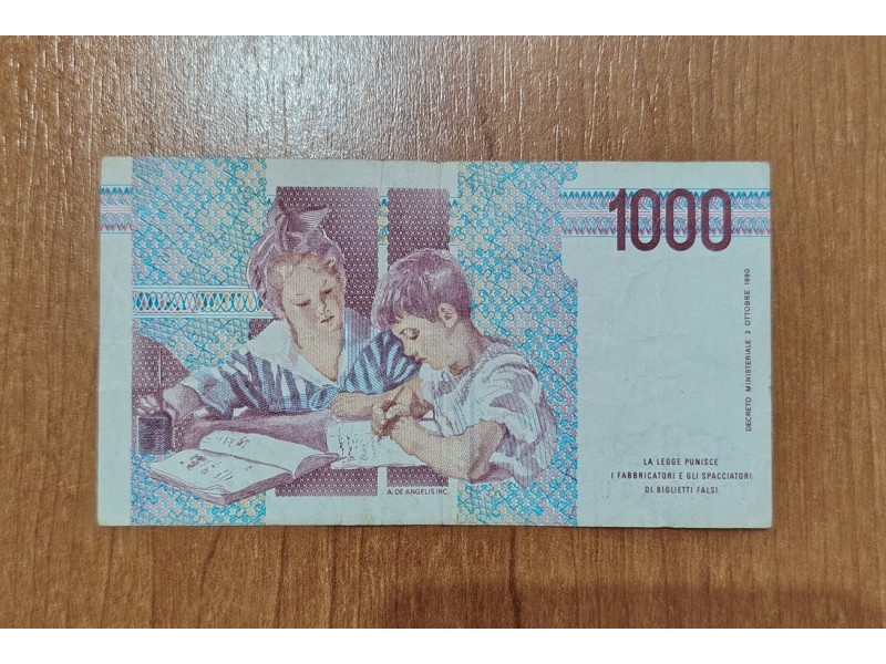 1000 lira - Italija