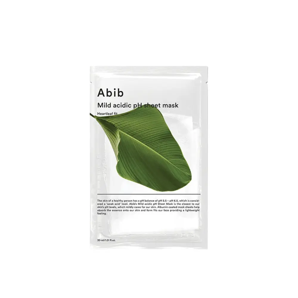 Abib Maska za lice Mild Acidic PH Heartleaf Fit, 30 ml
