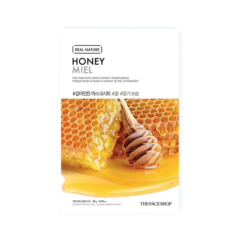 The Face Shop Maska za lice Real Nature, Honey, 20g