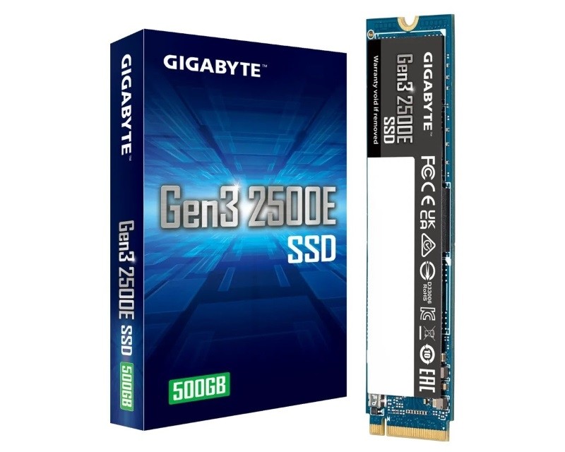 GIGABYTE 500GB M.2 PCIe Gen3 x4 NVMe 2500E SSD G325E500G (HDD03758)