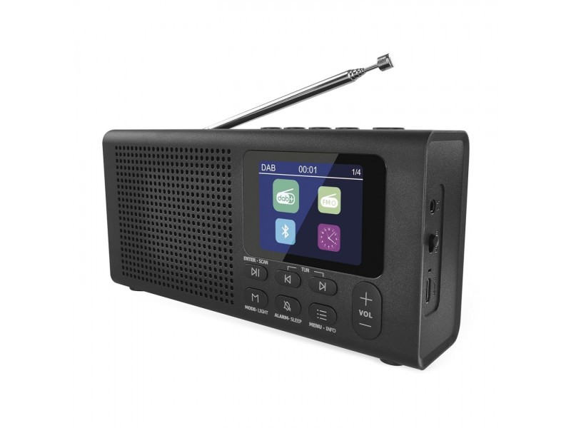 EMOS DAB+ radio sa Bluetooth,prenposiv sa budilnikom