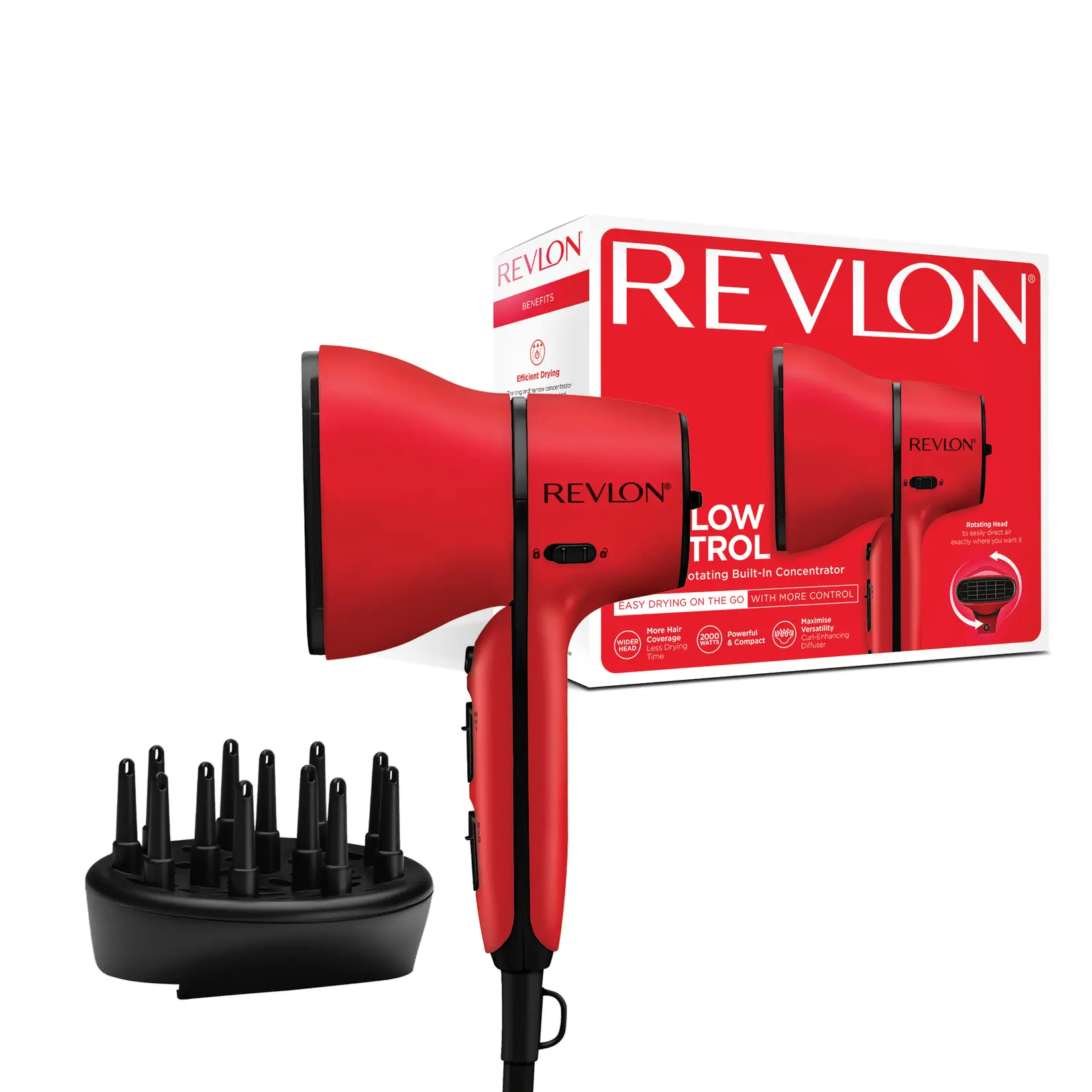 Revlon Fen za kosu Style Twist RVDR5320E, Crveni