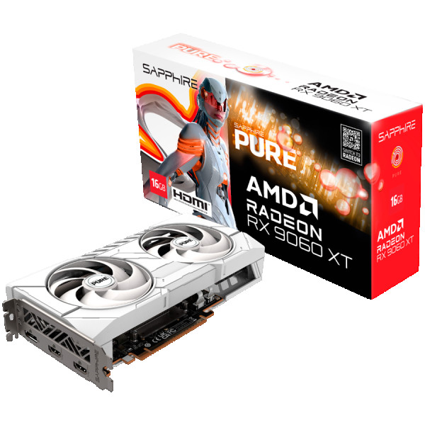SAPPHIRE PURE AMD RADEON RX 9060 XT GAMING OC 16GB DUAL HDMI DP ( 11350-02-20G )