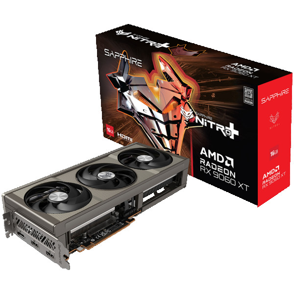 SAPPHIRE NITRO+ AMD RADEON RX 9060 XT GAMING OC 16GB DUAL HDMI DP ( 11350-01-20G )