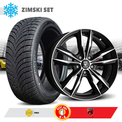 215/65 R17 SET Z MOMO + REDS FAS MB POL 5/114.3 + TPMS