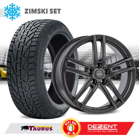175/65 R15 SET Z TAURUS + DEZENT TZ GM 4/100 + TPMS