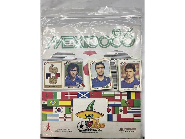 PANINI MEXICO 86 - LOT OD 79 sličica