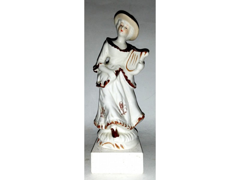 FIGURA -STARI PORCELAN 70-te g POSTOLJE MERMER, 22cm