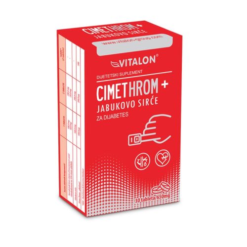 Vitalon cimet, hrom + jabukovo sirće 30 tableta