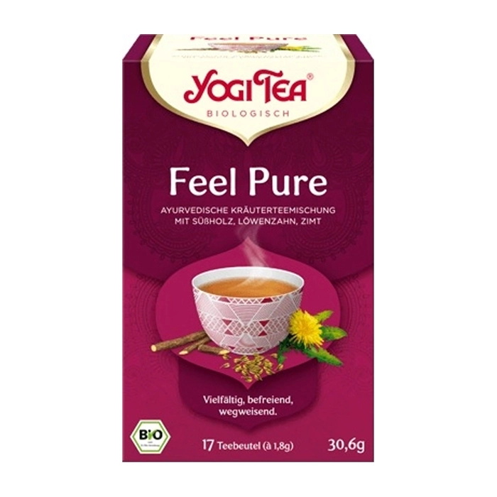Yogi Tea Feel Pure čaj 17 kesica 30g