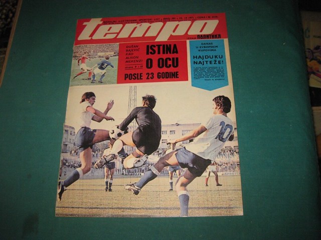 Tempo br.292 (1971) na naslovnici greškom odštampano 29