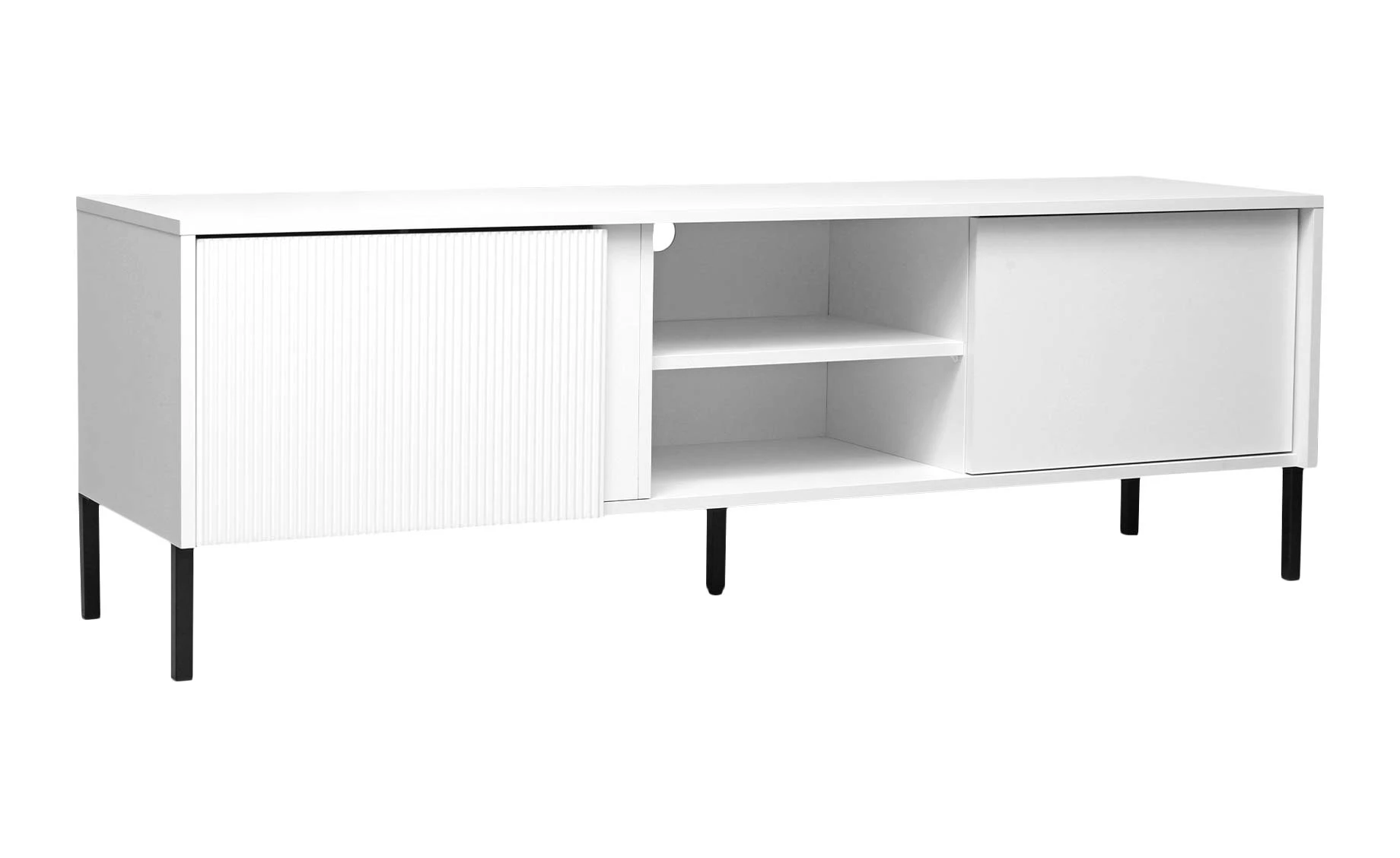 Mia tv komoda 2 vrata + 2 fioke 150x41x50 cm bela