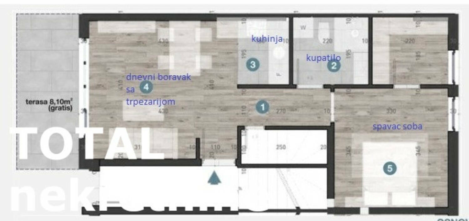 Trosoban stan NOVI SAD, 105000€
