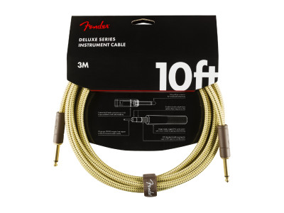 Fender PRIBOR Deluxe 10 Instrument Cable Tweed