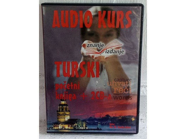 TURSKI JEZIK AUDIO KURS, KNJIGA + 2 x CD