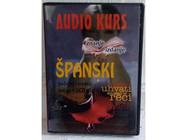 ŠPANSKI JEZIK AUDIO KURS, KNJIGA + 3 x CD