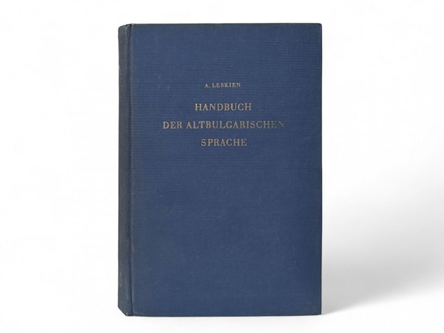 Handbuch der altbulgarischen (altkirchenslavischen)