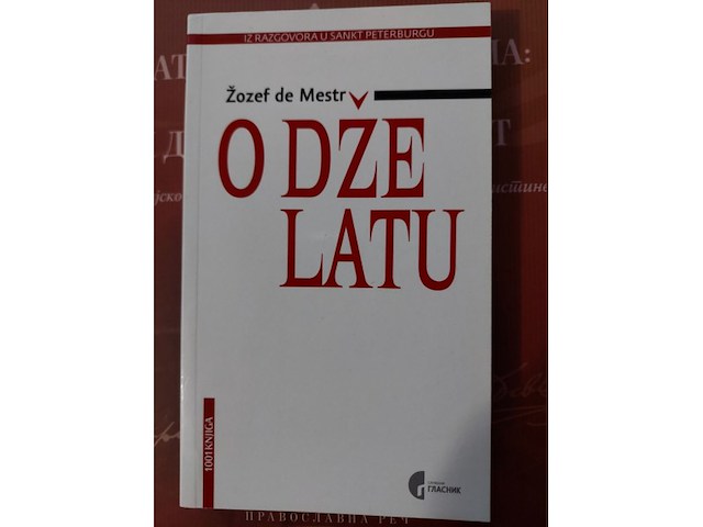O DŽELATU - Žosef de Mestr (IZUZETNO RETKO)