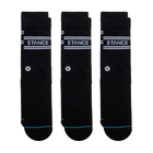UNISEX ČARAPE STANCE BASIC 3 PACK BLACK S CREW MED