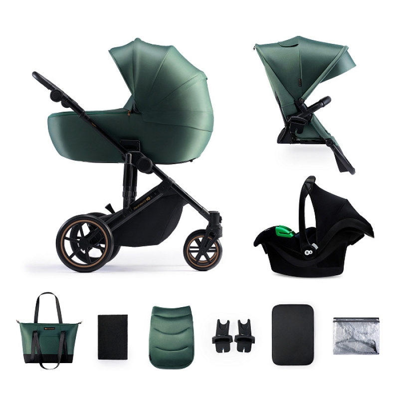 Kinderkraft Prime 2 kolica 3u1 Dark Green