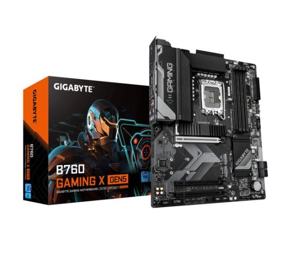 Gigabyte - LGA1700, B760 Chipset, 4 x DDR5 DIMM, PCIe Gen5