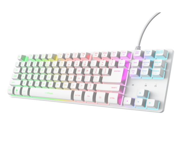 Trust - Tastatura TRUST GXT833 THADO žicna/RGB/TKL/gaming/bela