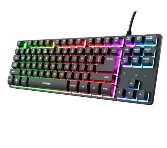 Trust - Tastatura TRUST GXT833 THADO žicna/RGB/TKL/gaming/crna