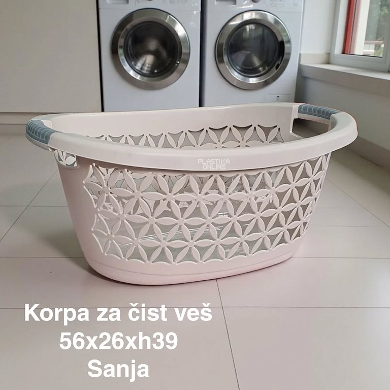 Korpa za čist veš 30L SANJA moka