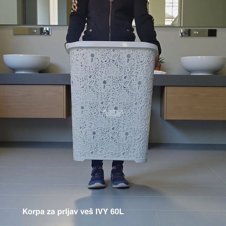 Korpa za prljav veš IVY 60L bela