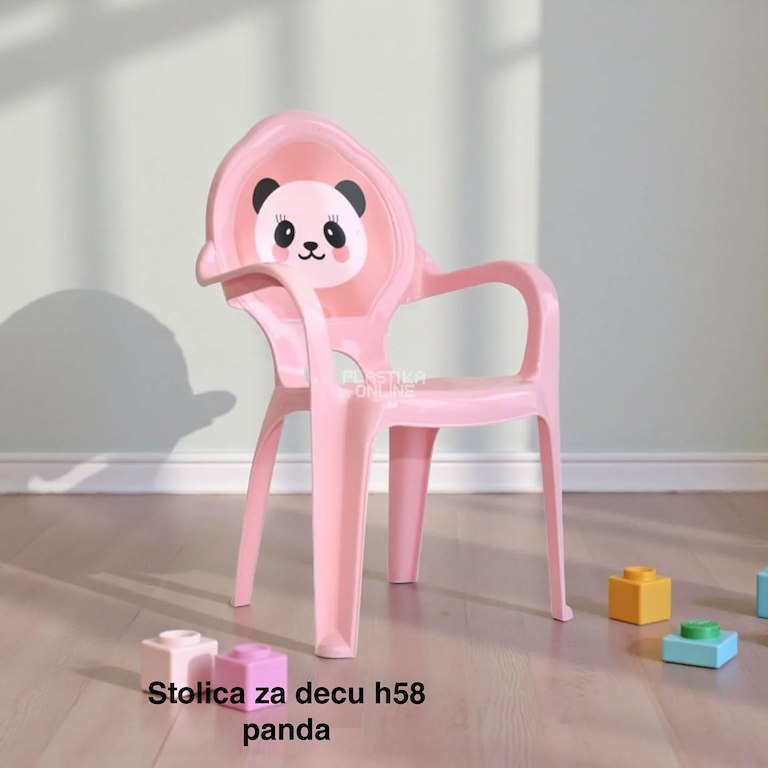 Stolica za decu h58 Panda roze