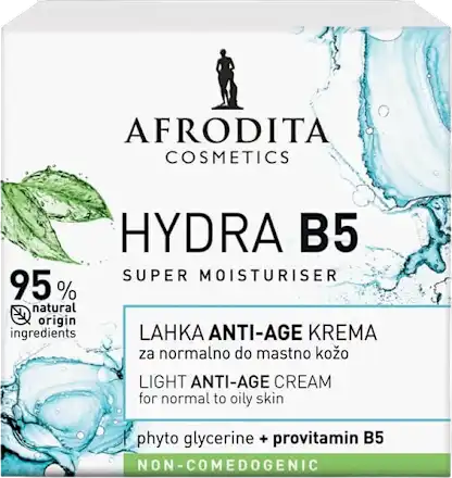 AFRODITA
HYDRA B5 LIGHT anti- age krema za lice, 50 ml