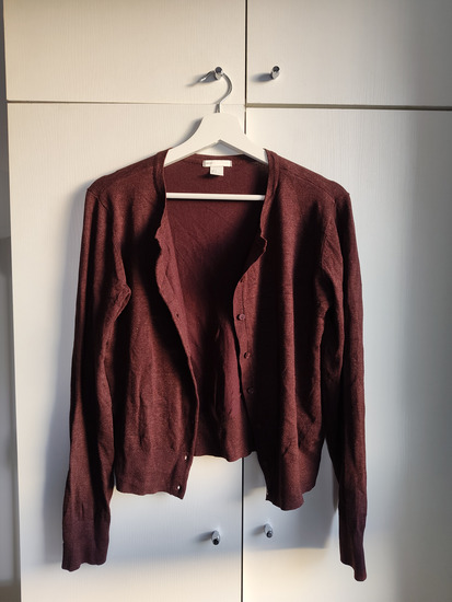 ❤️ H&M Bordo Kardigan, 36